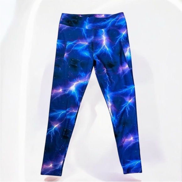 ML&M | Pants & Jumpsuits | Mlm Lightning Bolt Leggings | Poshmark